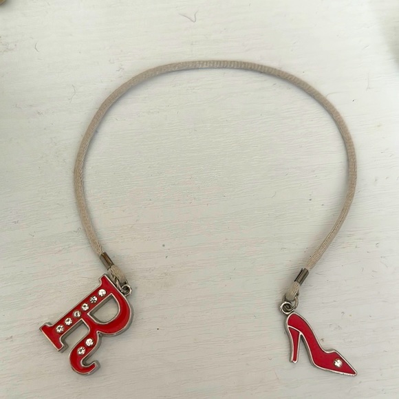 Other | Rhinestone R With A Shoe Attached Meant To Be A Bookmark Or ...